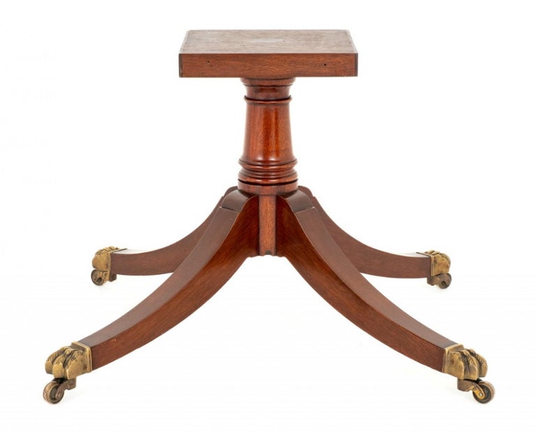 Regency Revival Centre Table Mahogany Dining For Sale at 1stDibs