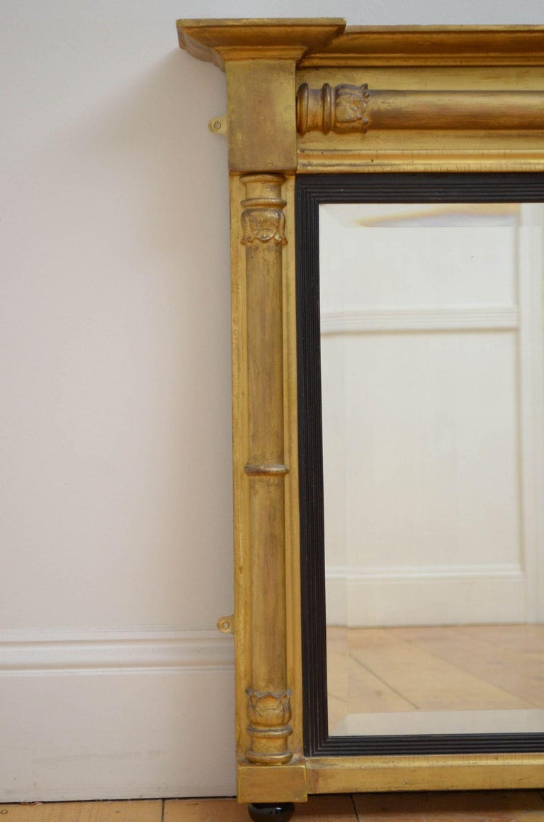 Regency Revival Giltwood Wall Mirror For Sale at 1stDibs