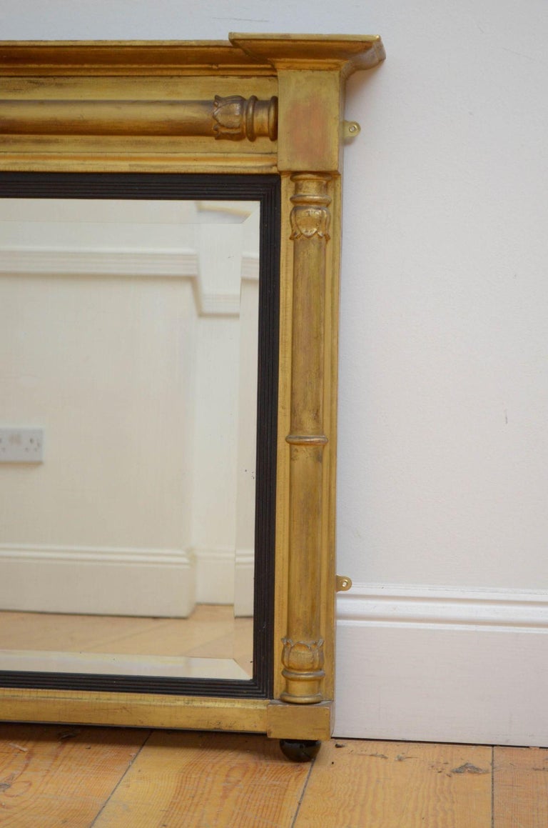Regency Revival Giltwood Wall Mirror For Sale at 1stDibs