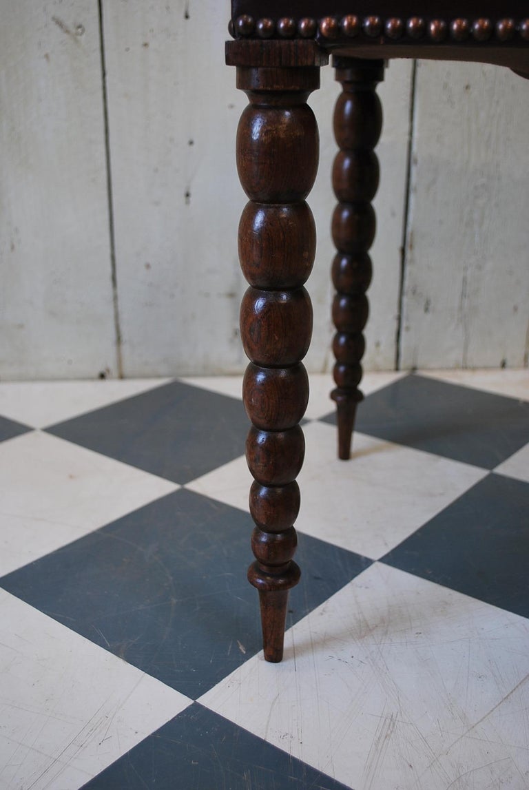 Regency Rosewood Bobbin Foot Stool with Leather Seat, circa 1830 For ...