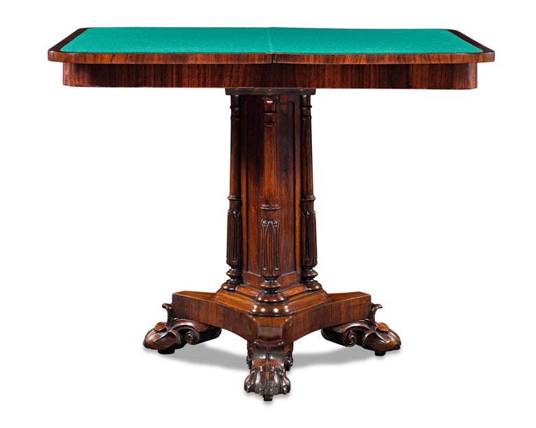 Regency Rosewood Card Tables at 1stDibs