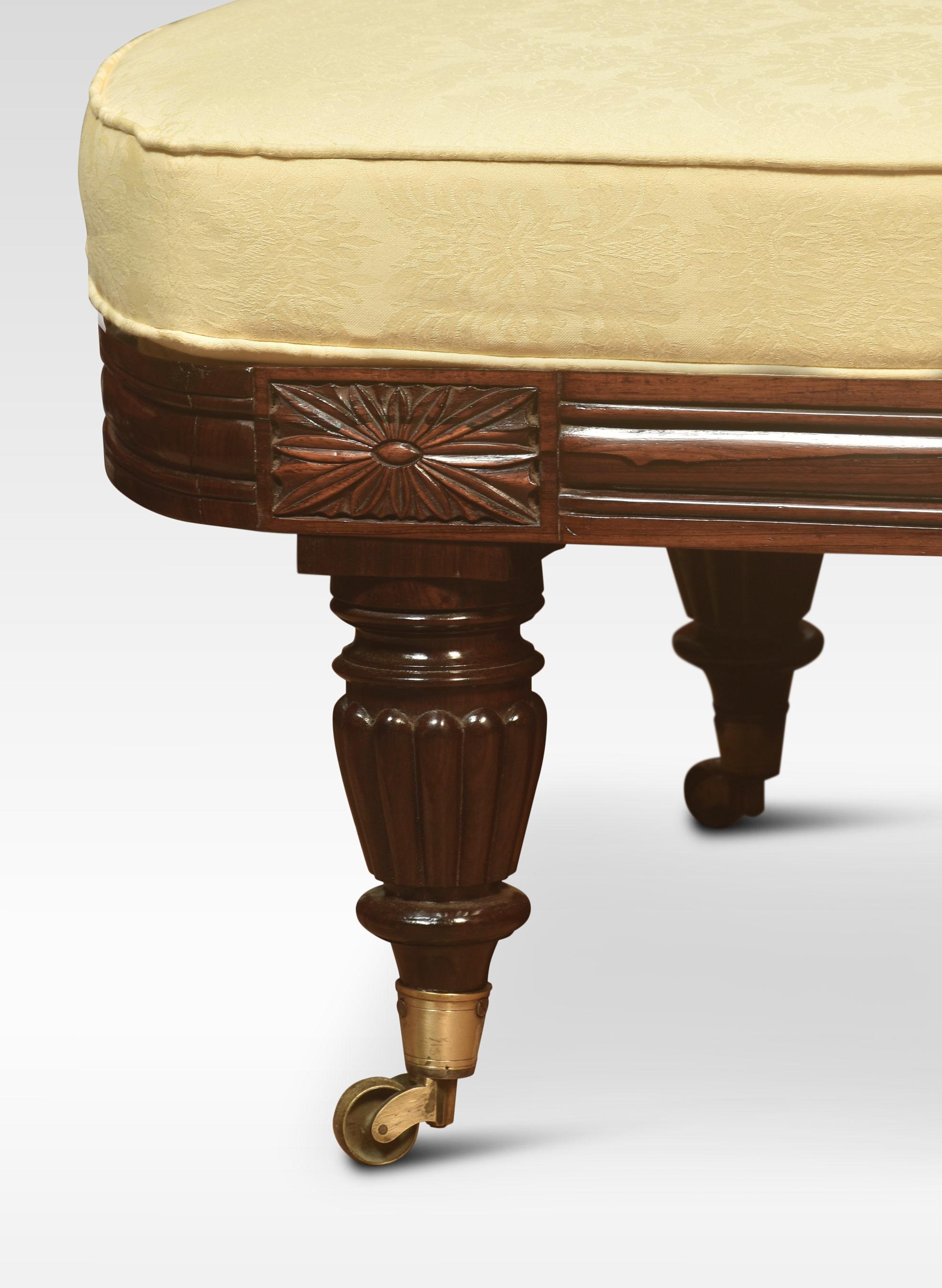 Regency Rosewood Chaise Lounge For Sale at 1stDibs