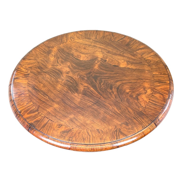 Regency Rosewood Circular Lamp Table For Sale at 1stDibs