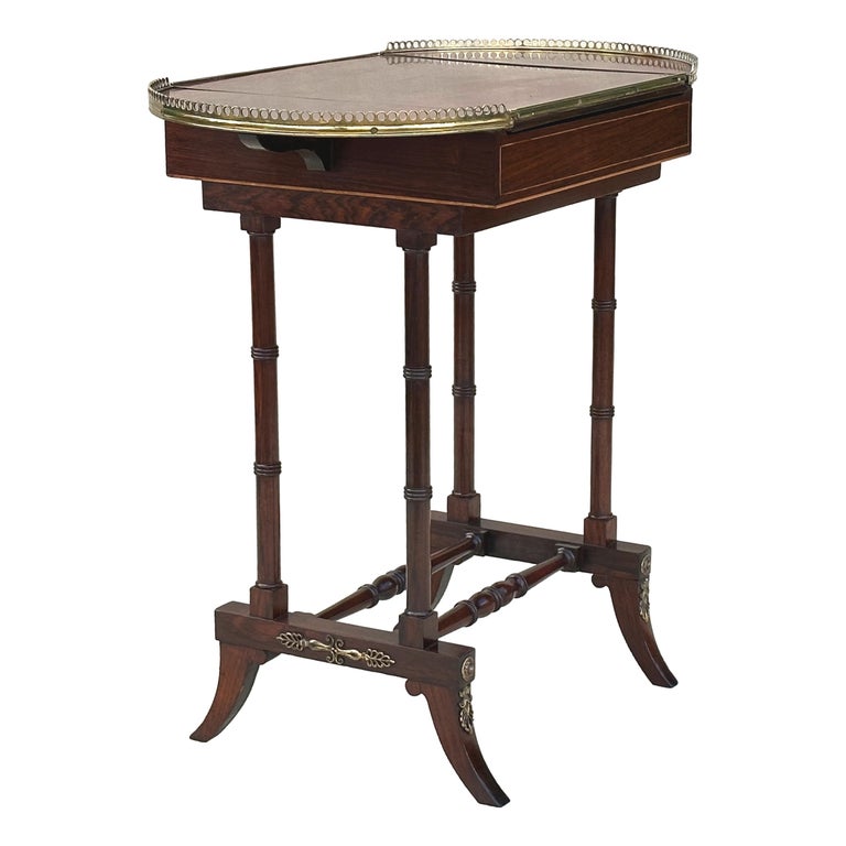 Regency Rosewood Games Table For Sale at 1stDibs