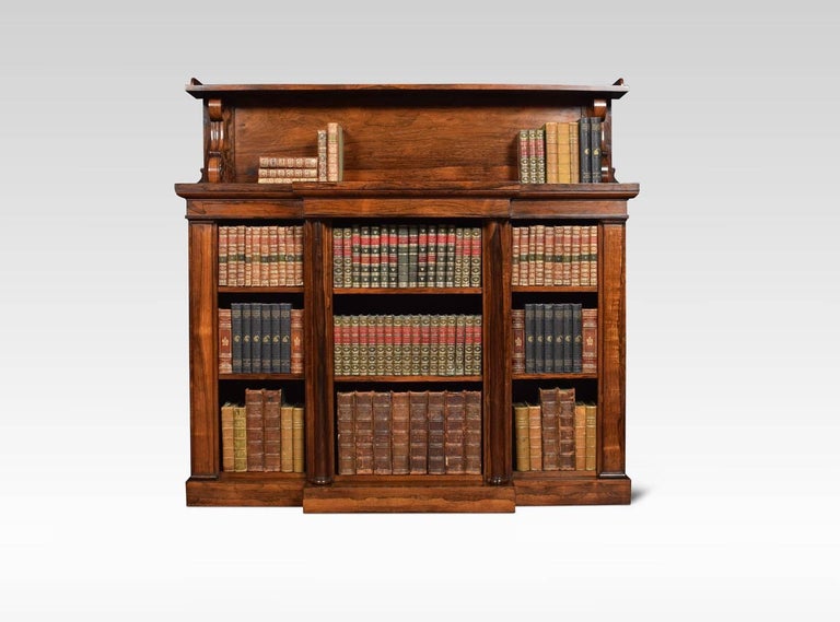 Regency Rosewood Open Bookcase by John Kendall For Sale at 1stDibs