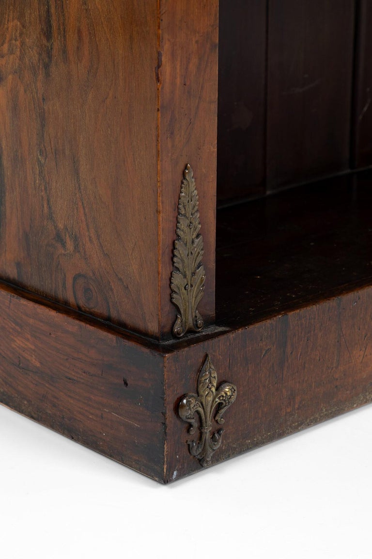 Regency Rosewood Open Bookcase on a Raised Plinth Base, circa 1815 For ...
