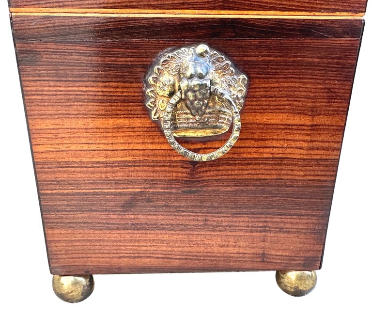 Regency Rosewood Tea Caddy at 1stDibs