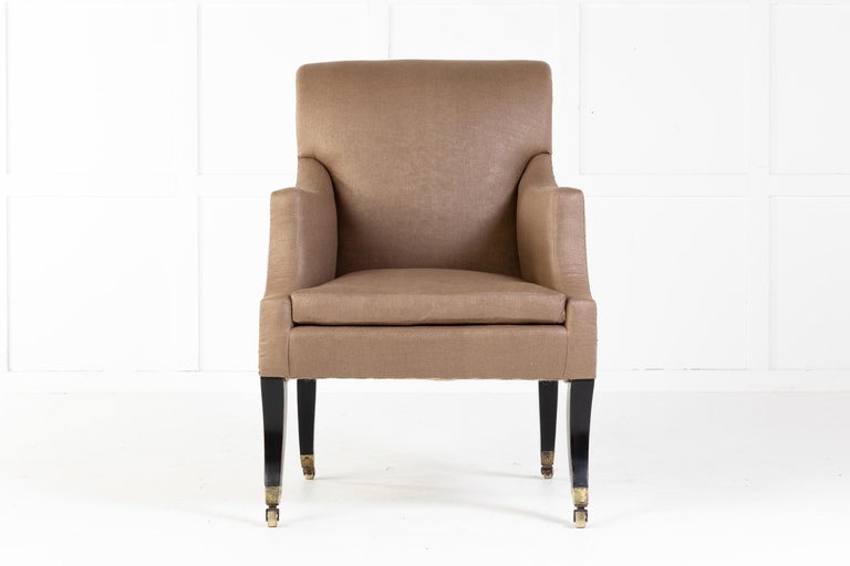 Regency Sabre Leg Library Chair at 1stDibs | sabre leg chair