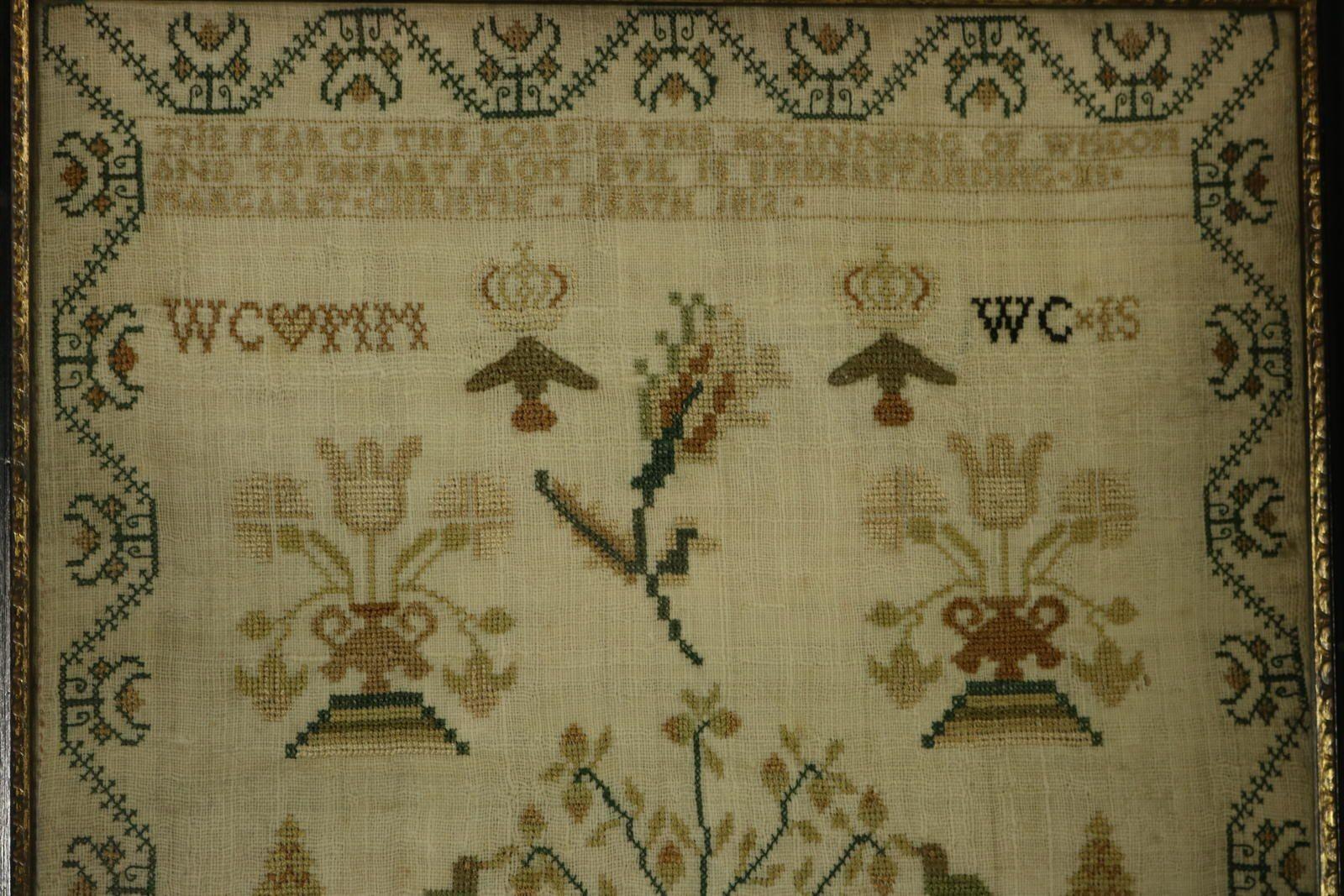 Regency Scottish Sampler, 1812, by Margaret Christie at 1stDibs