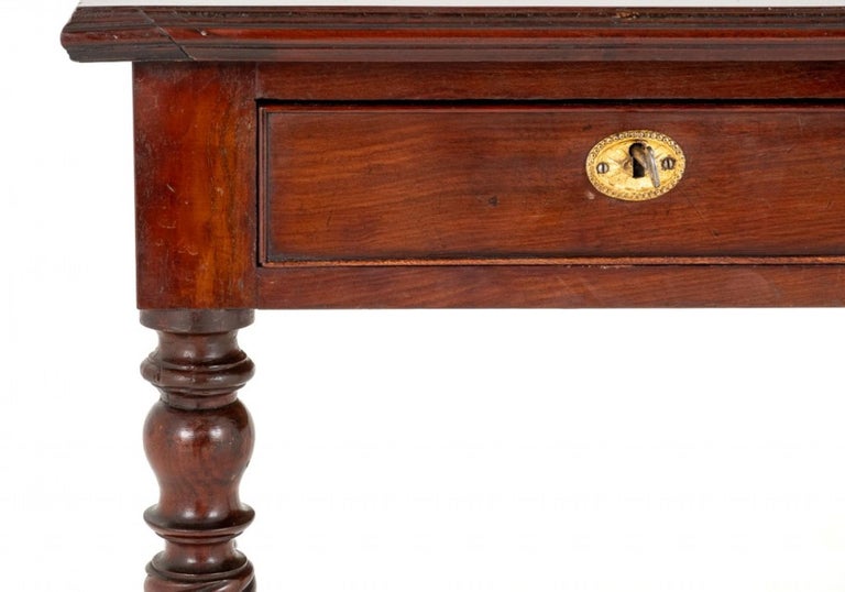 Regency Side Table Mahogany Spiral Leg For Sale at 1stDibs