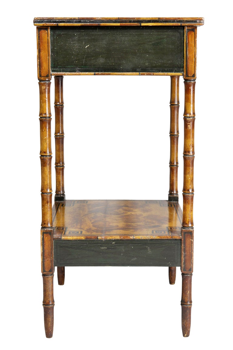 Regency Stencilled and Painted Side Table at 1stDibs