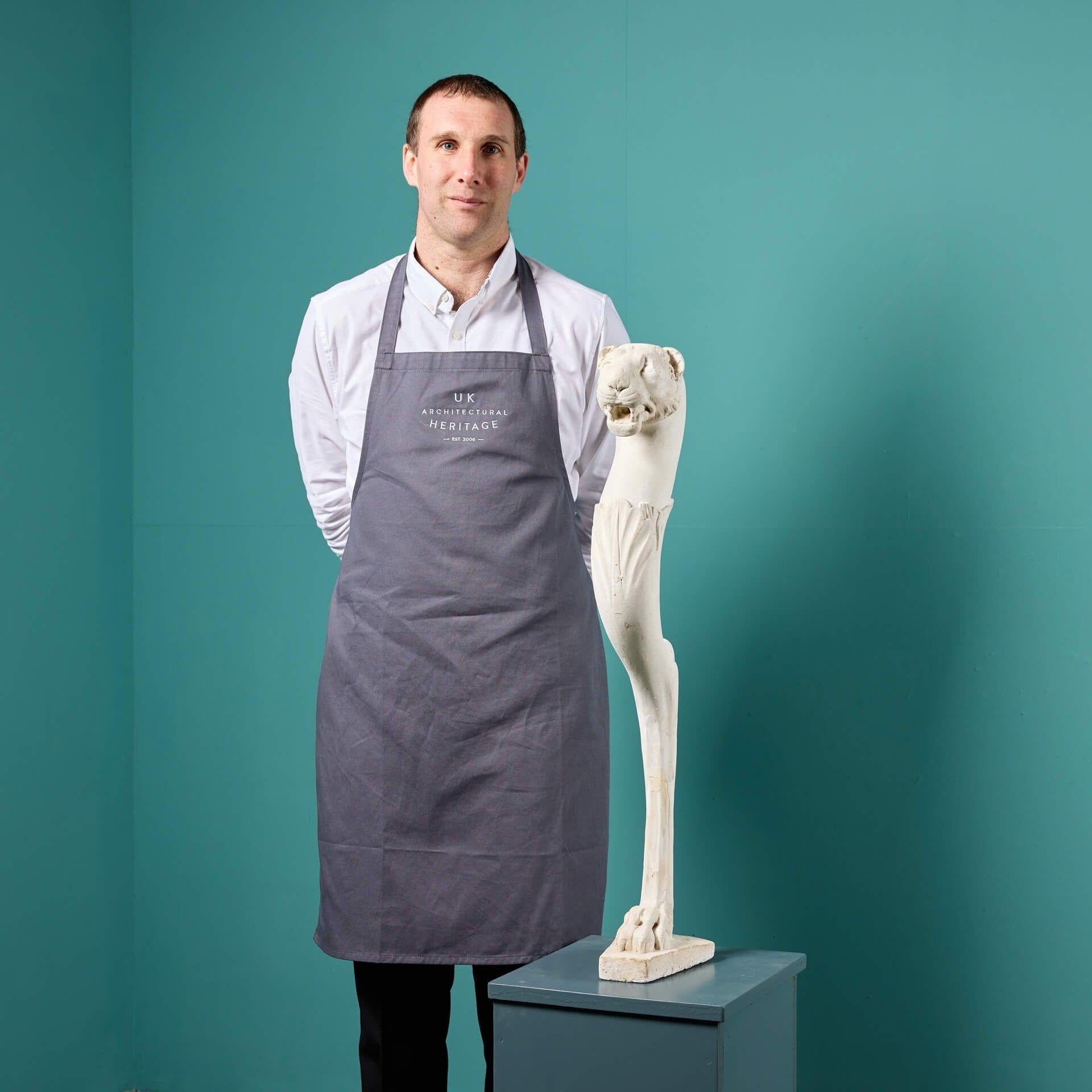 Regency Style Antique Plaster Monopodia Lion For Sale at 1stDibs