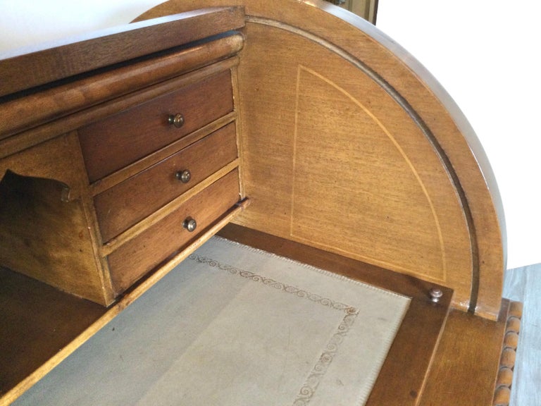 Regency Style Barrel Top Desk in Fruitwood For Sale at 1stDibs | barrel ...
