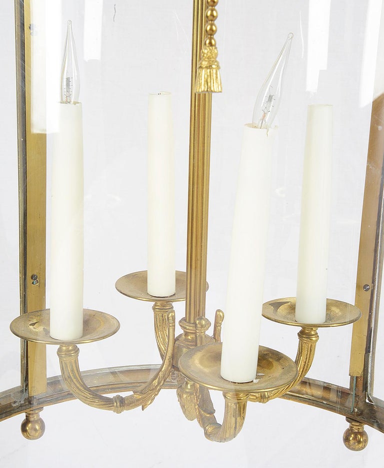 Regency Style Brass Hall Lantern For Sale at 1stDibs