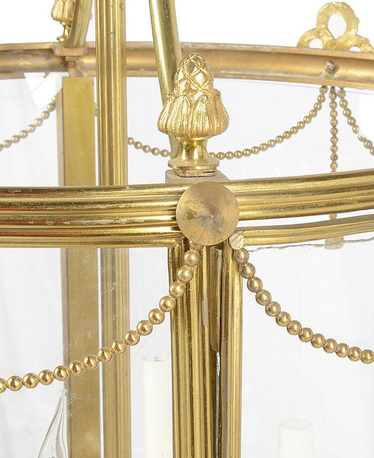 Regency Style Brass Hall Lantern For Sale at 1stDibs