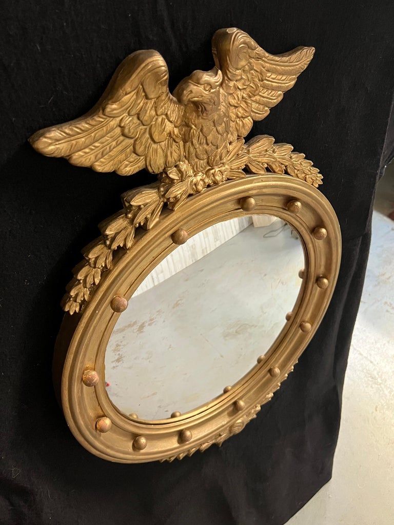 Regency style convex Mirror For Sale at 1stDibs
