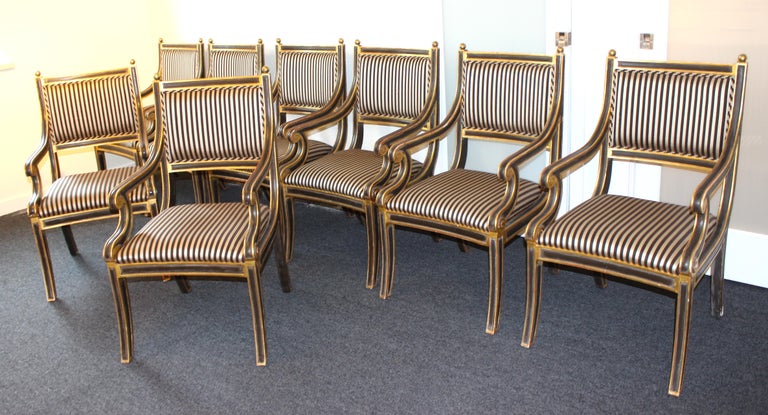 English Regency Style Dining Chairs at 1stDibs