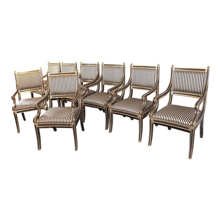 English Regency Style Dining Chairs at 1stDibs
