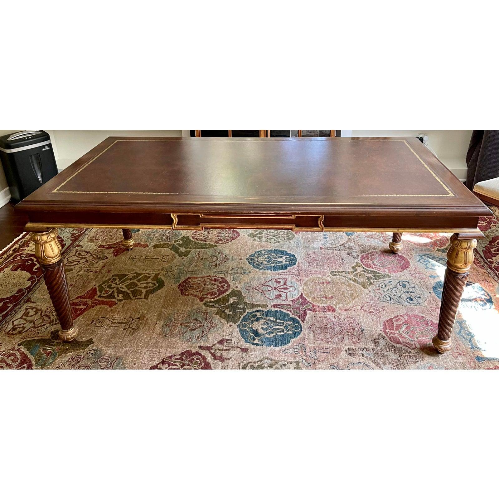 Regency Style Designer Writing Table Partners Desk, 1990s For Sale at ...