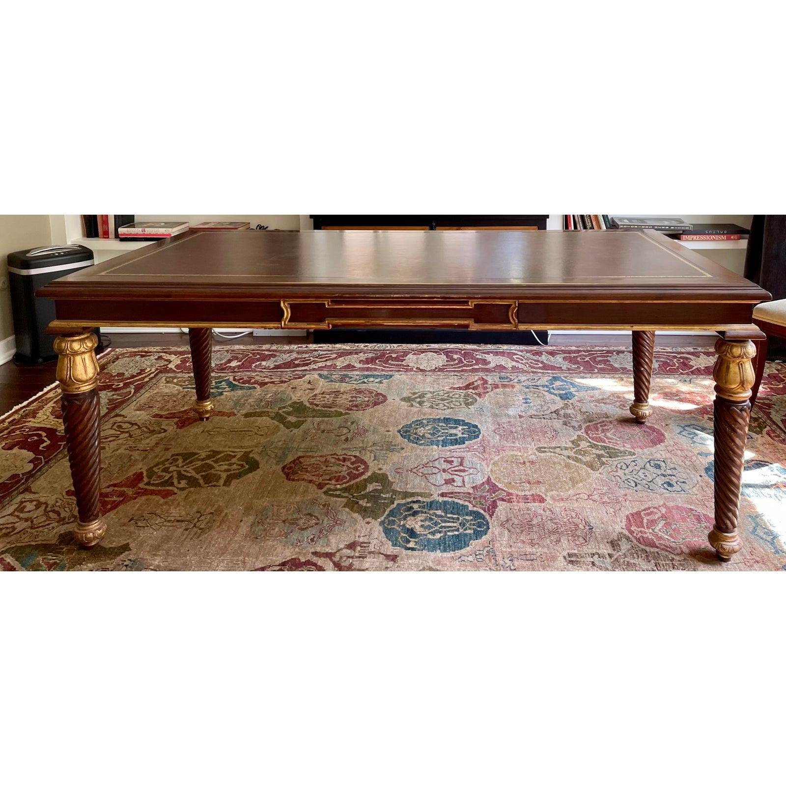 Regency Style Designer Writing Table Partners Desk, 1990s For Sale at ...
