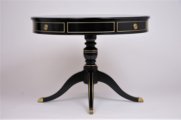 Regency Ebonized Center Table at 1stDibs