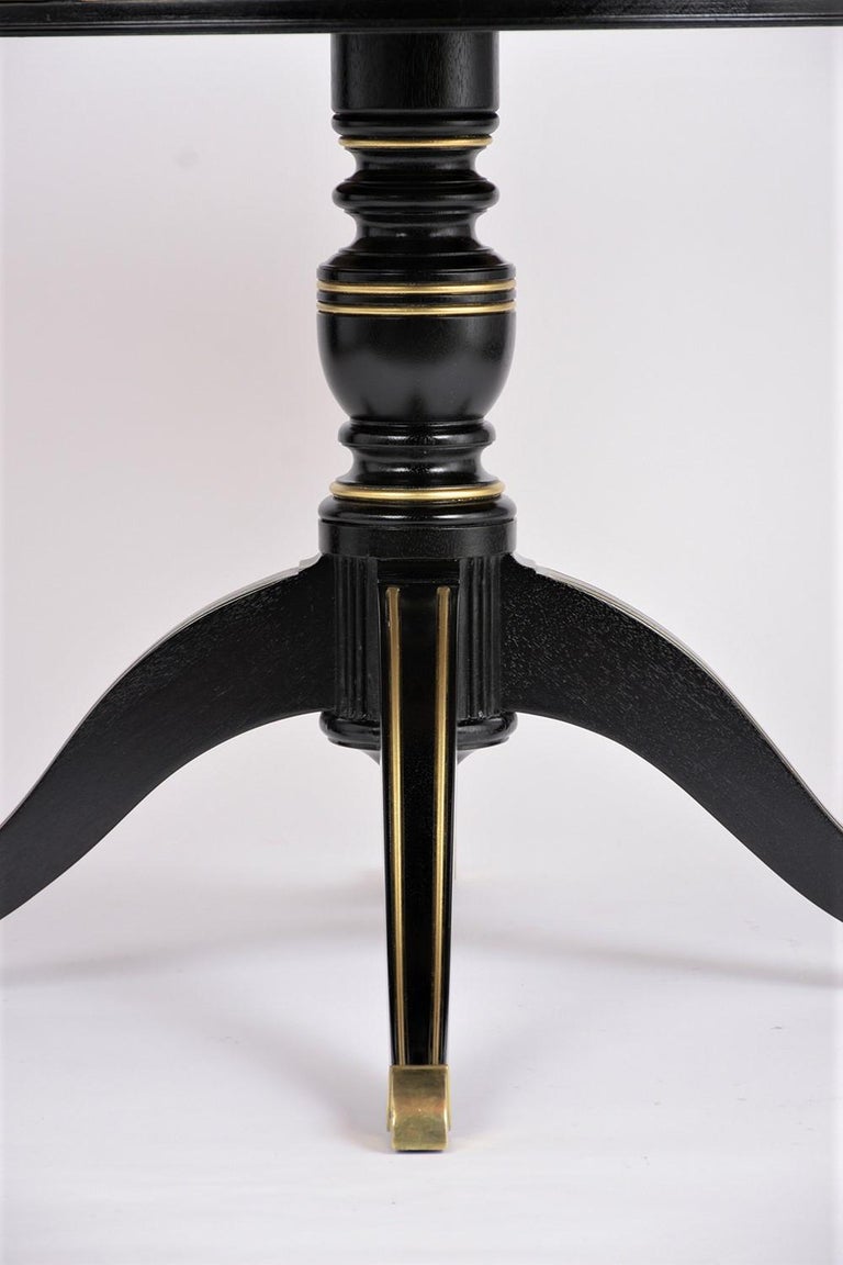 Regency Ebonized Center Table at 1stDibs