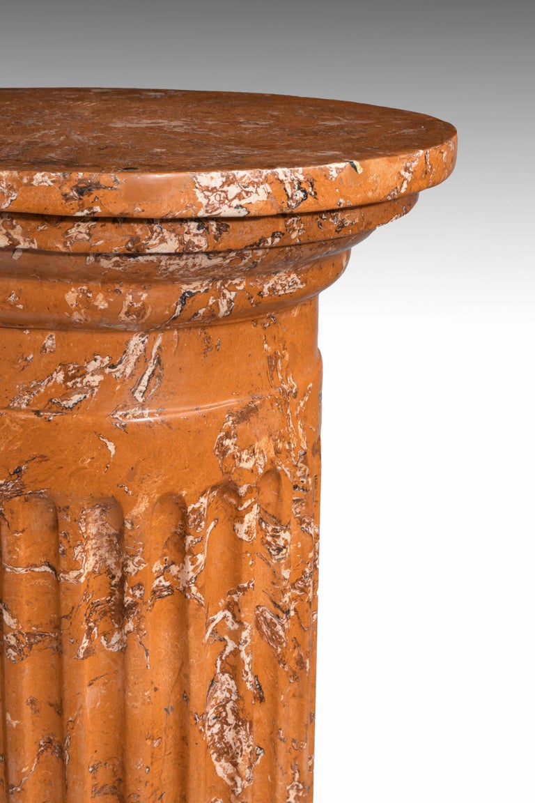 Regency Style Faux Marble Columns For Sale at 1stDibs