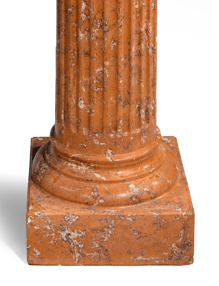 Regency Style Faux Marble Columns For Sale at 1stDibs