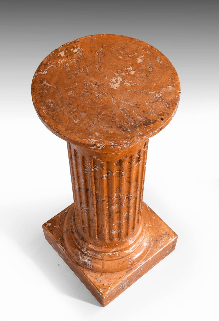 Regency Style Faux Marble Columns For Sale at 1stDibs