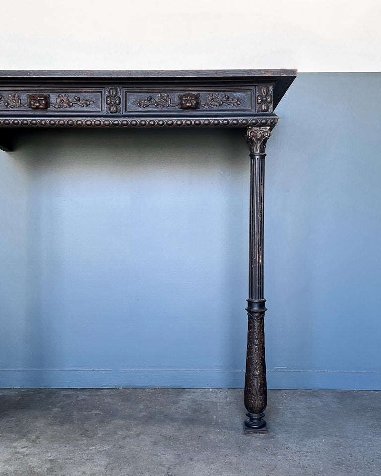 Regency Style Fireplace Mantel and Columns For Sale at 1stDibs