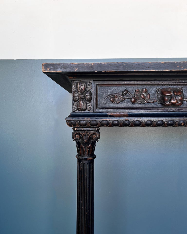 Regency Style Fireplace Mantel and Columns For Sale at 1stDibs