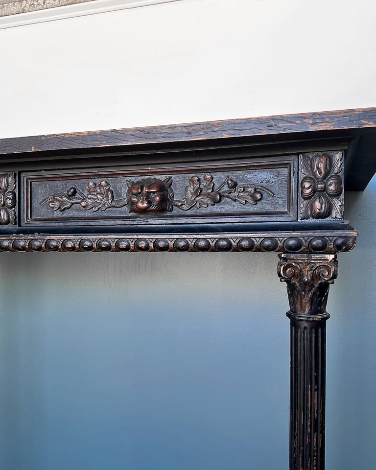 Regency Style Fireplace Mantel and Columns For Sale at 1stDibs