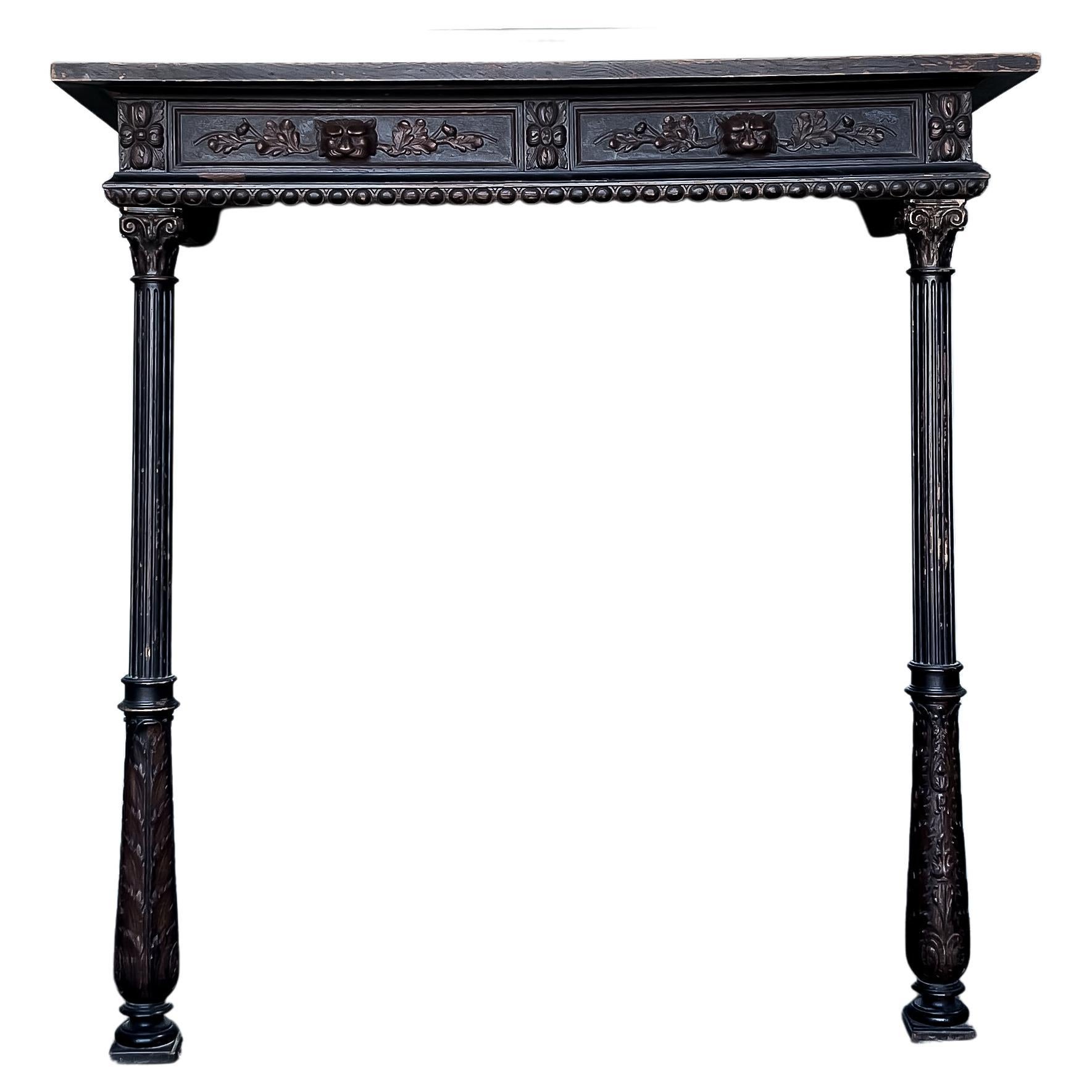 Regency Style Cast Iron Firegrate with Marble Plinth For Sale at ...