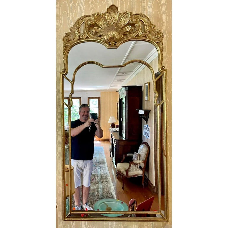 Regency Style Giltwood Rococo Mirror by Villa Melrose, 1980s For Sale ...