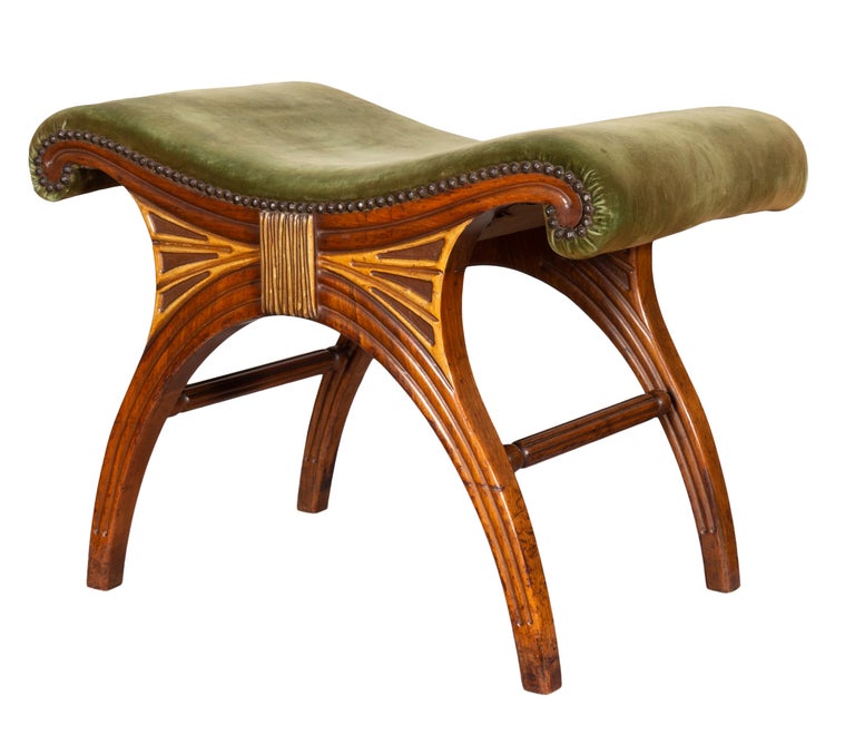 Regency Style Mahogany Bench For Sale at 1stDibs