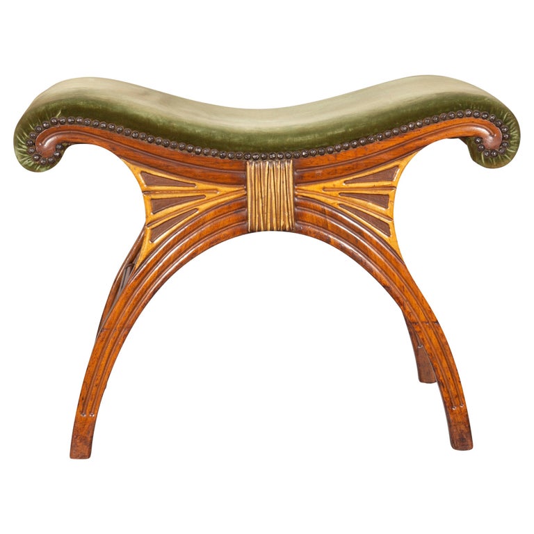 Regency Style Mahogany Bench For Sale at 1stDibs