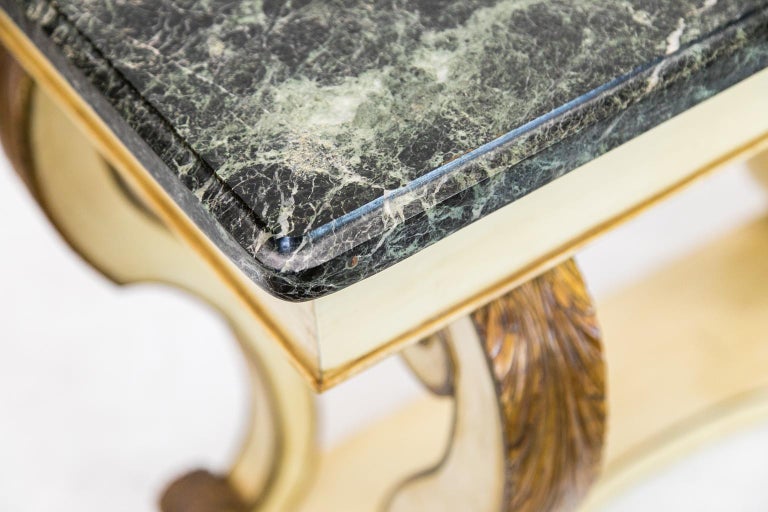 Regency Style Marble-Top Console Table For Sale at 1stDibs