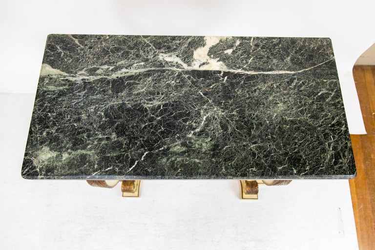 Regency Style Marble-Top Console Table For Sale at 1stDibs