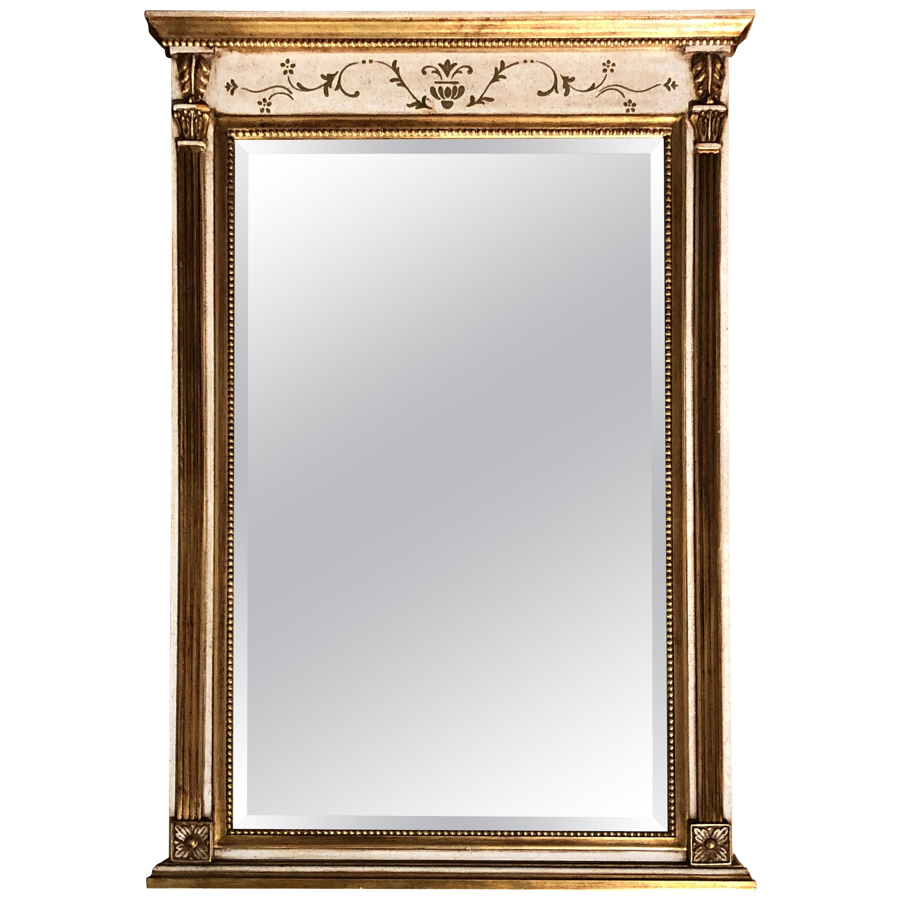 Decorative Chinoiserie Gold Gilt and Black Asian Style Mirror at 1stDibs