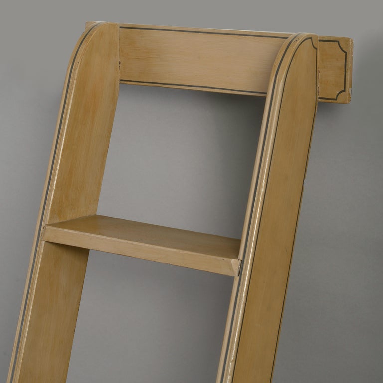 Regency Style Painted Library Ladder at 1stDibs