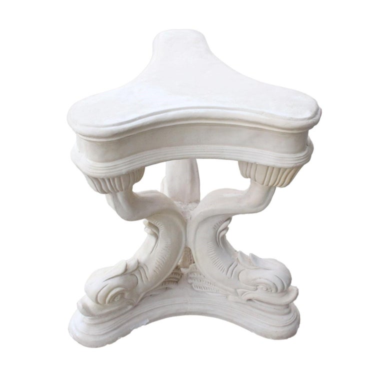 Regency Style Sculpted Dolphin Dining/Center Table at 1stDibs