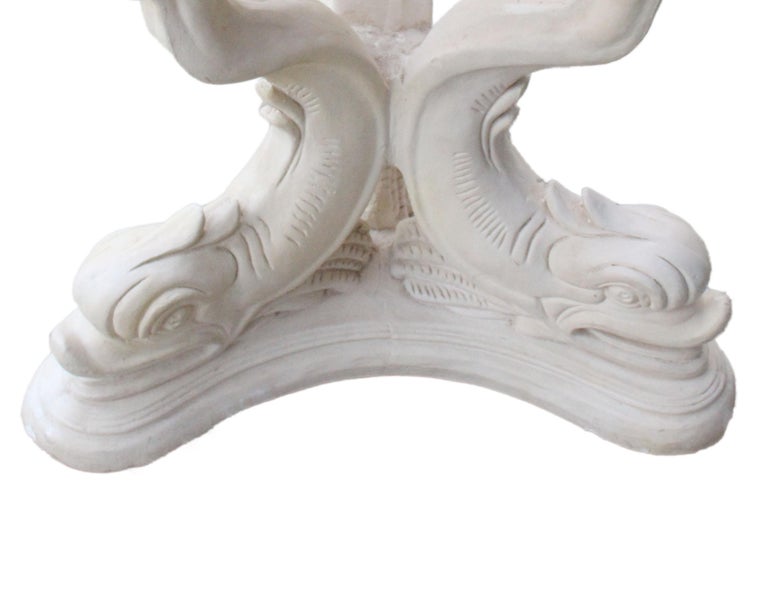Regency Style Sculpted Dolphin Dining/Center Table at 1stDibs