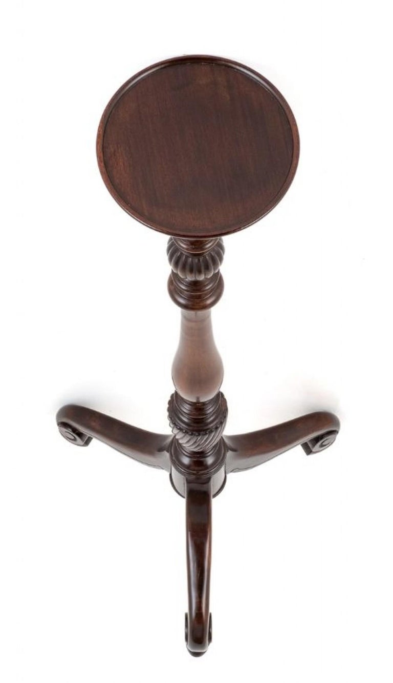 Regency Torchiere Mahogany Column Stand, 1880 For Sale at 1stDibs