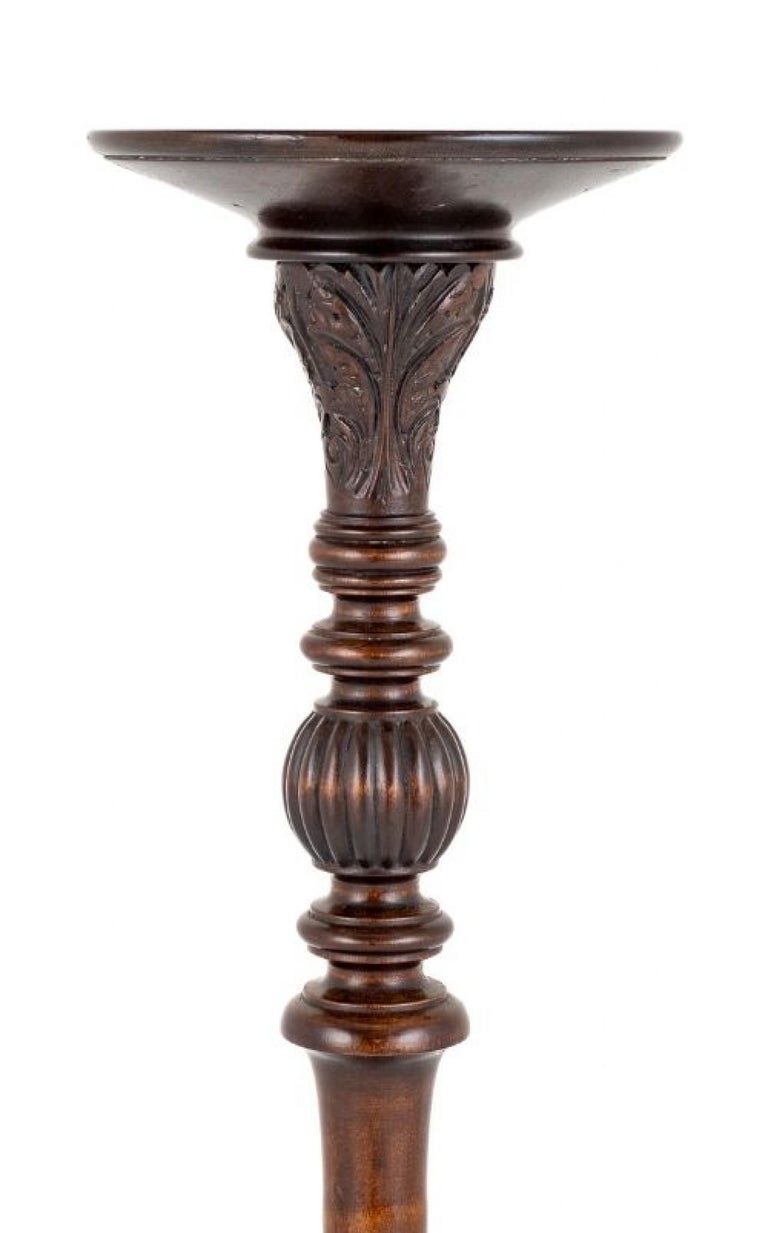 Regency Torchiere Mahogany Column Stand, 1880 For Sale at 1stDibs
