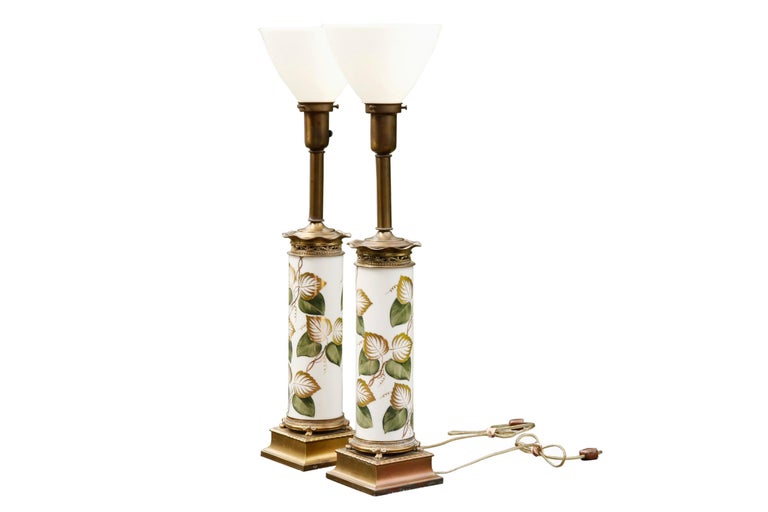 Regency Uplighter Table Lamps, a Pair at 1stDibs