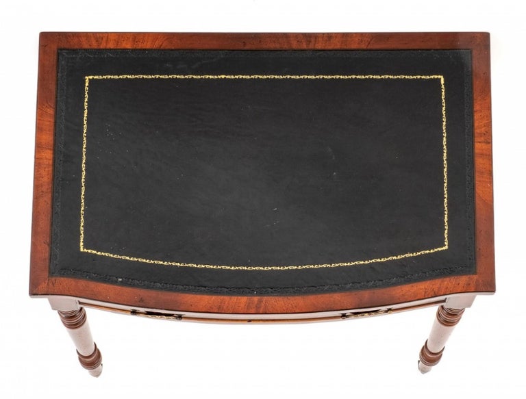 Regency Writing Table Mahogany Desk, 1890 For Sale at 1stDibs