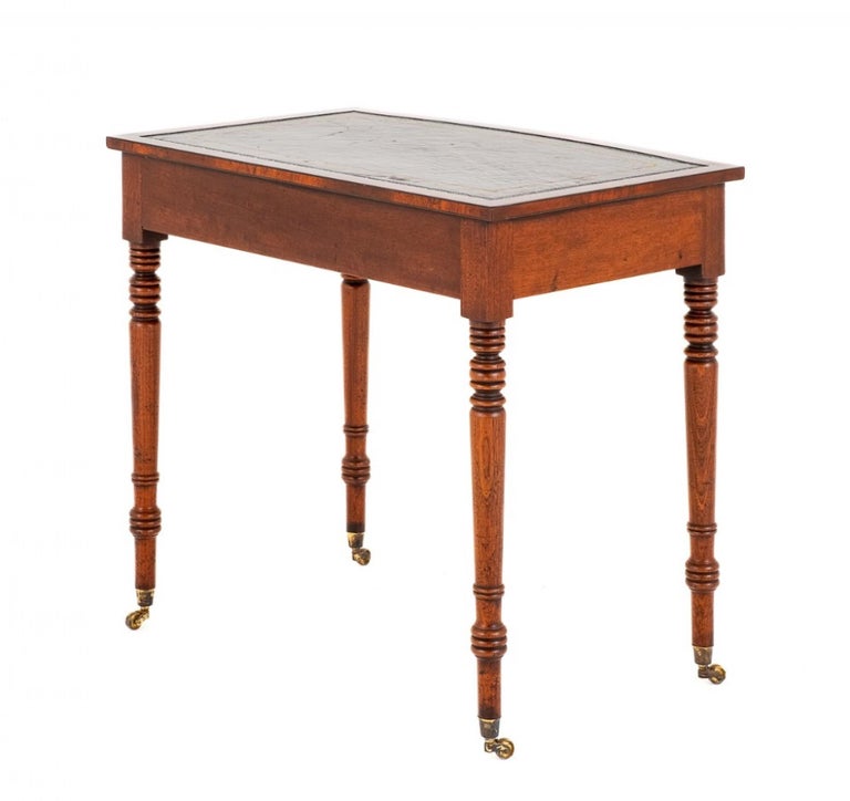 Regency Writing Table Mahogany Desk, 1890 For Sale at 1stDibs