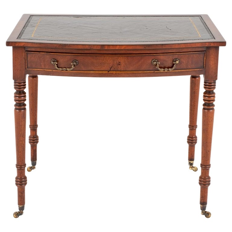 Regency Writing Table Mahogany Desk, 1890 For Sale at 1stDibs