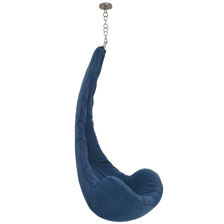 Regg Brazilian Contemporary Upholstered Hanging Chair by Lattoog at 1stDibs