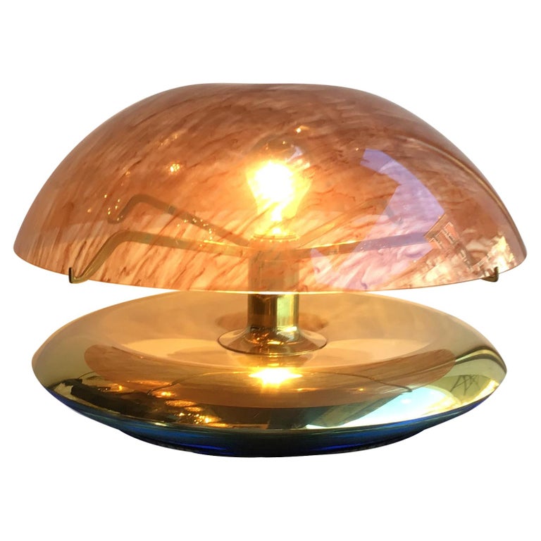 Reggiani “Medusa” Table Lamp Brass Perspex, 1970, Italy For Sale at 1stDibs